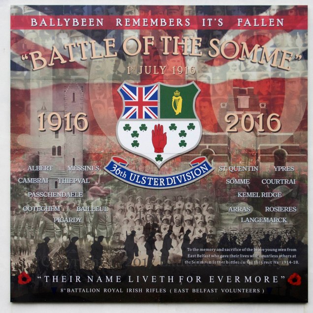 Ballybeen Remembers Its Fallen – Extramural Activity