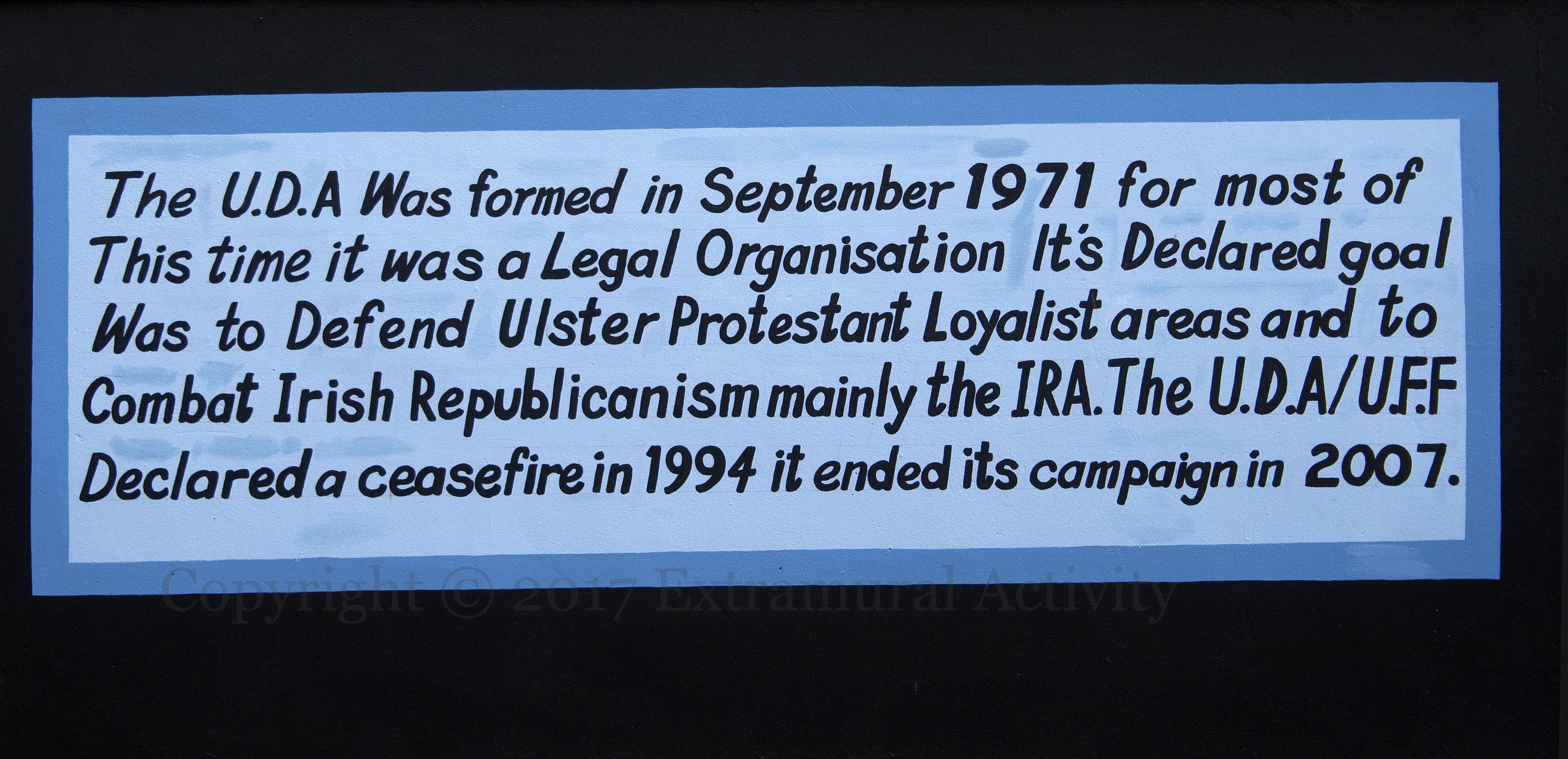 Ulster Defence Association – Extramural Activity